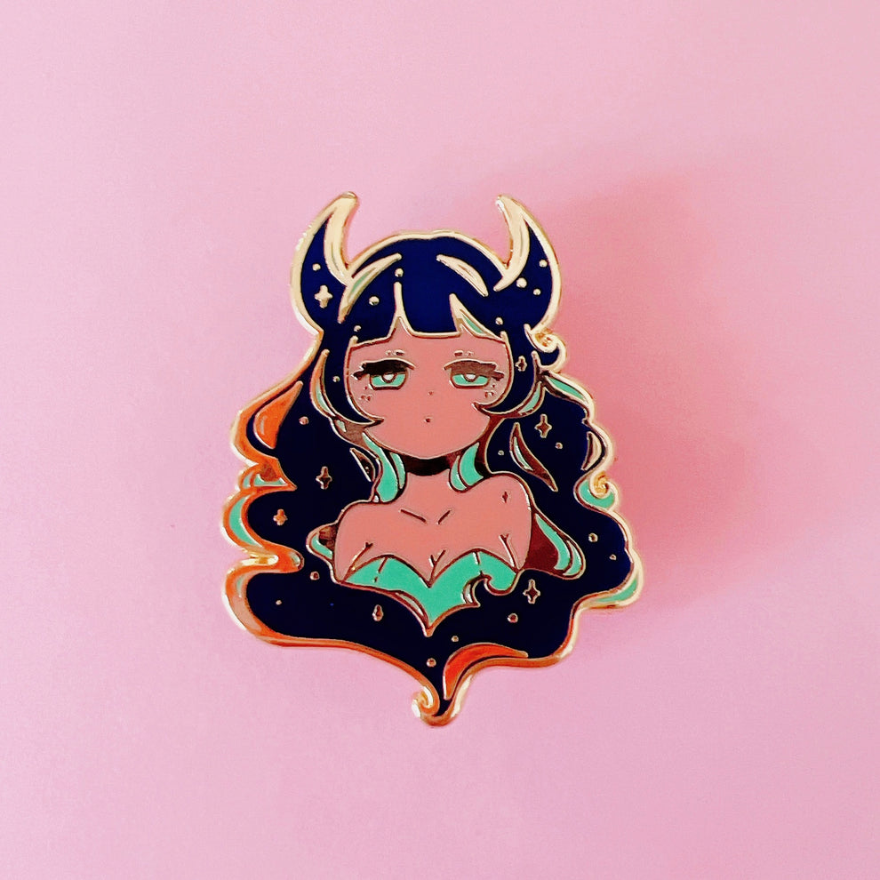 Demon Girl Enamel Pin – Chuubibi