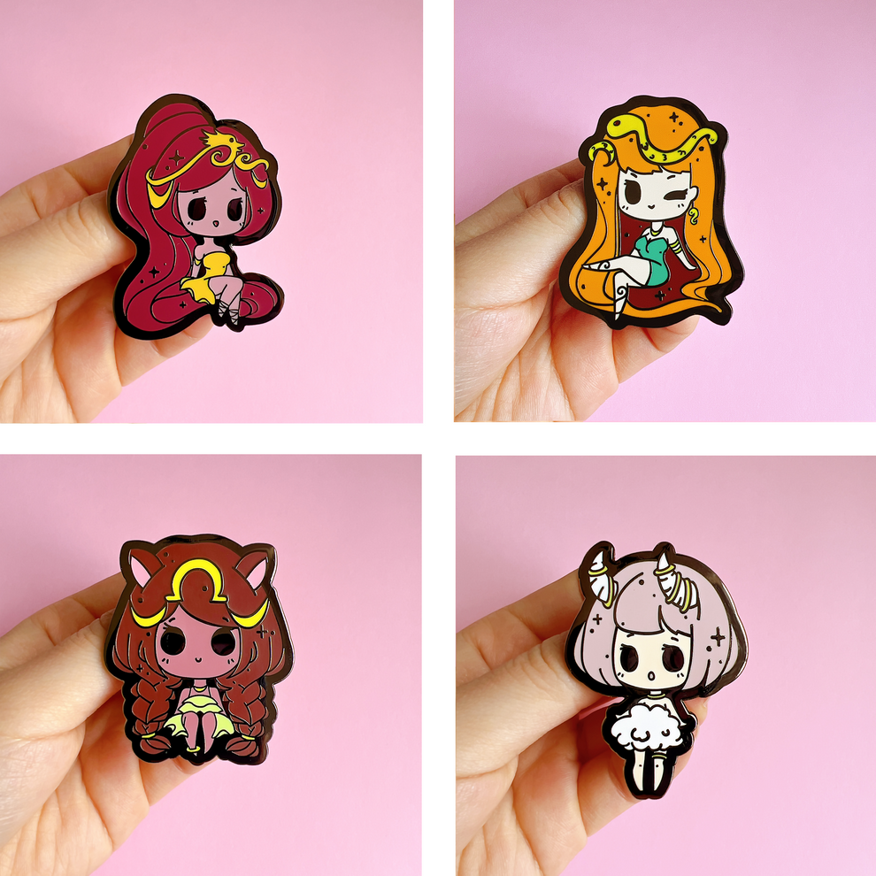 Chinese Zodiac Enamel Pin Set – Chuubibi